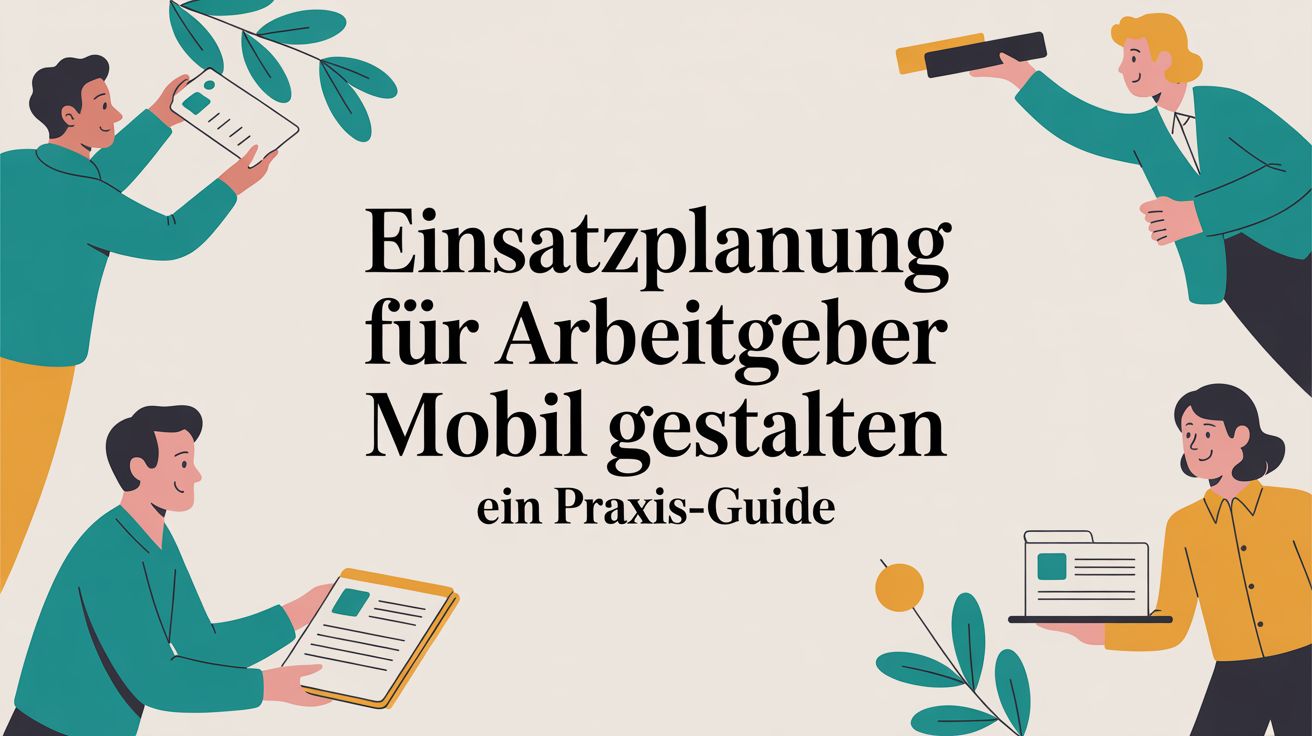 Einsatzplanung für Arbeitgeber mobil gestalten: Ein Praxis-Guide